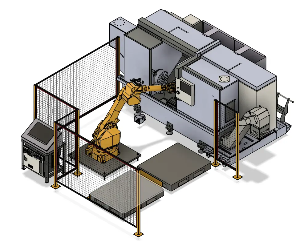 FANUC Robot: IR Vision Integration with Haas CNC Lathe | Kurtin ...